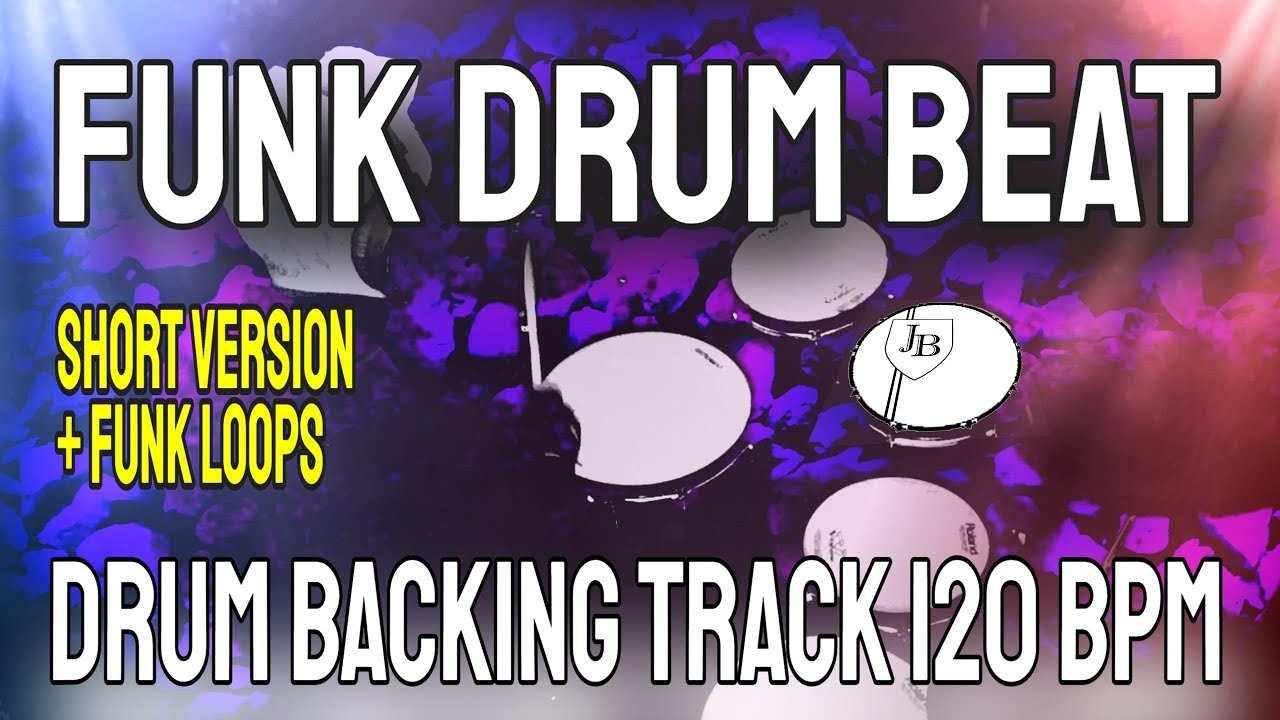 Funk Beat 120 bpm with Funk Drum Loops - Drum Backing Track - #8 - YouTube