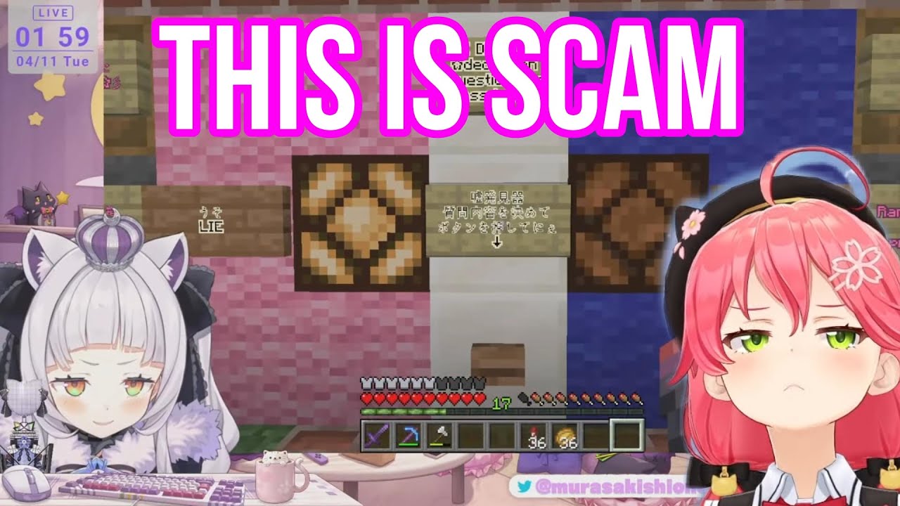 Murasaki Shion Getting Triggered By Miko Lie Detector | Minecraft ...