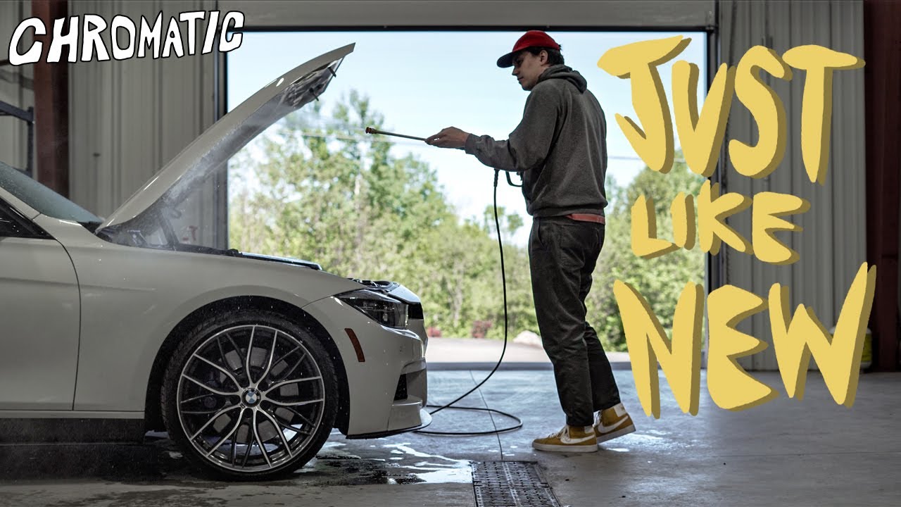 A BMW F30 Engine Bay, A Pressure Washer, And Some Soap - Deep Clean ...