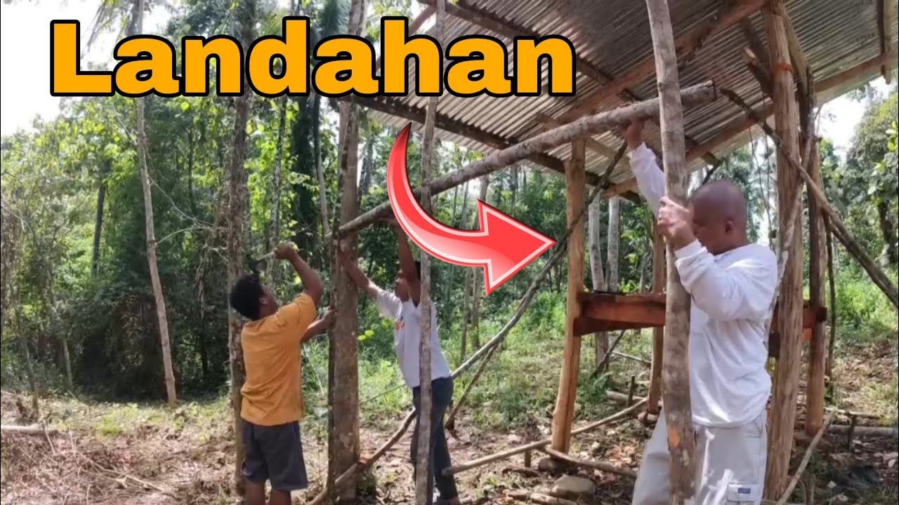 na itayo na ang Lutuan ng niyog sa camp bugoy @jeramelperez6648 - YouTube