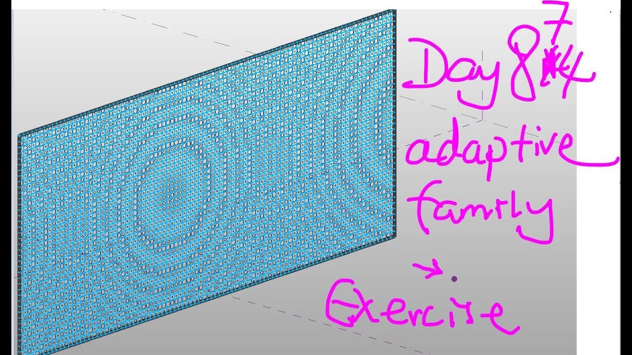 Revit Exercise (Day 874) - Adaptive Family Exercise - YouTube