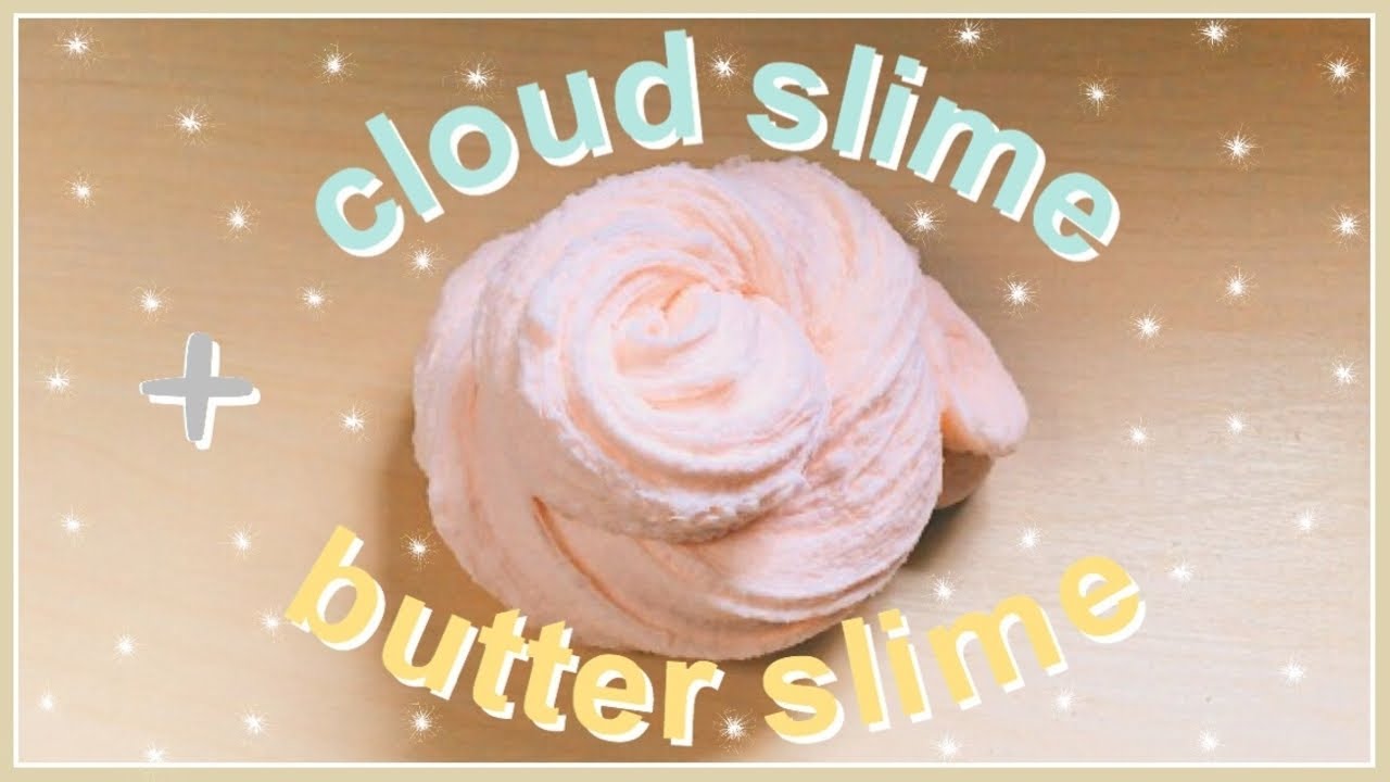 Mixing Cloud Slime & Butter Slime | Cloud Butter Slime - YouTube