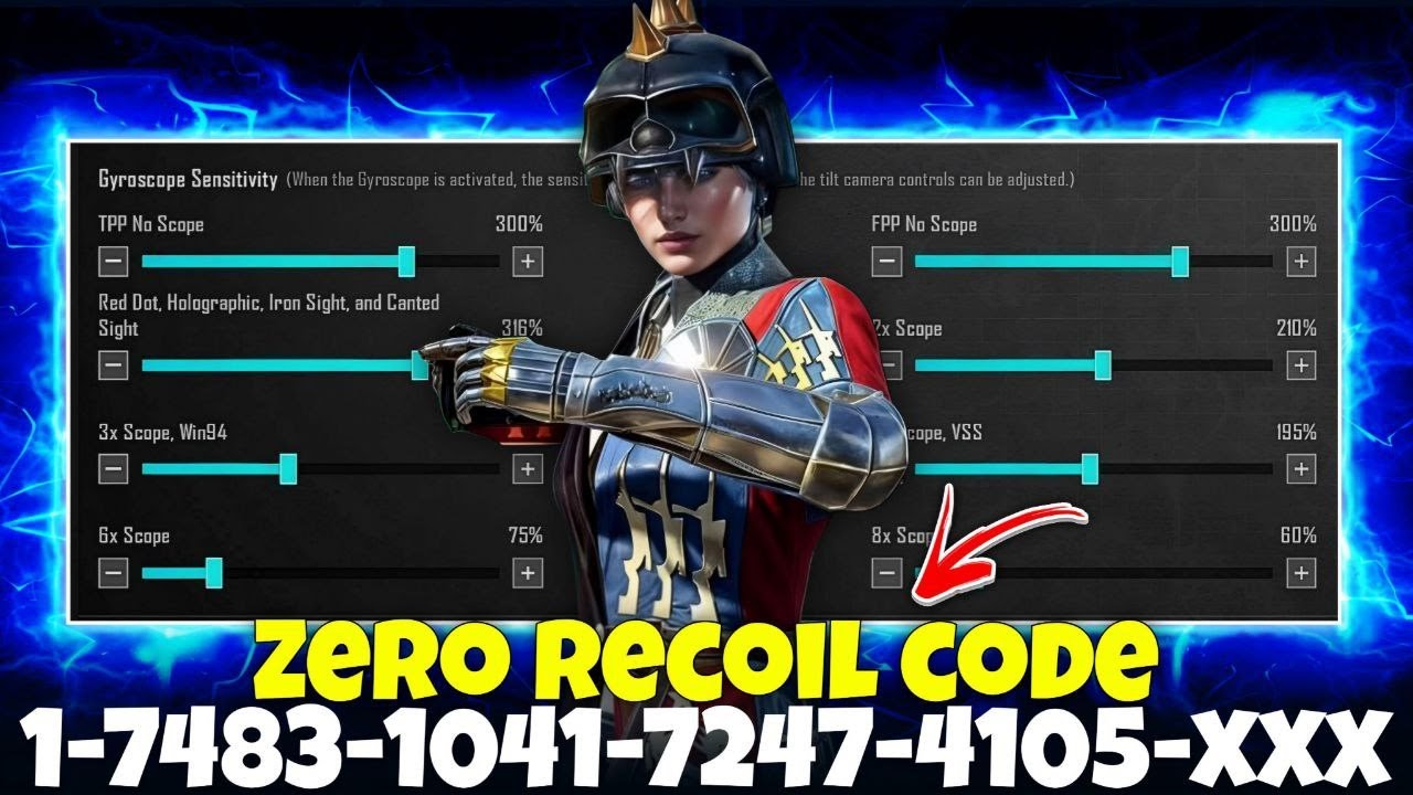 BGMI & PUBG MOBILE No.1 Best ZERO Recoil Sensitivity Code | Updated 3.8 ...