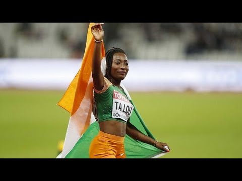 Ivorian athlete Talou wins silver in London - YouTube