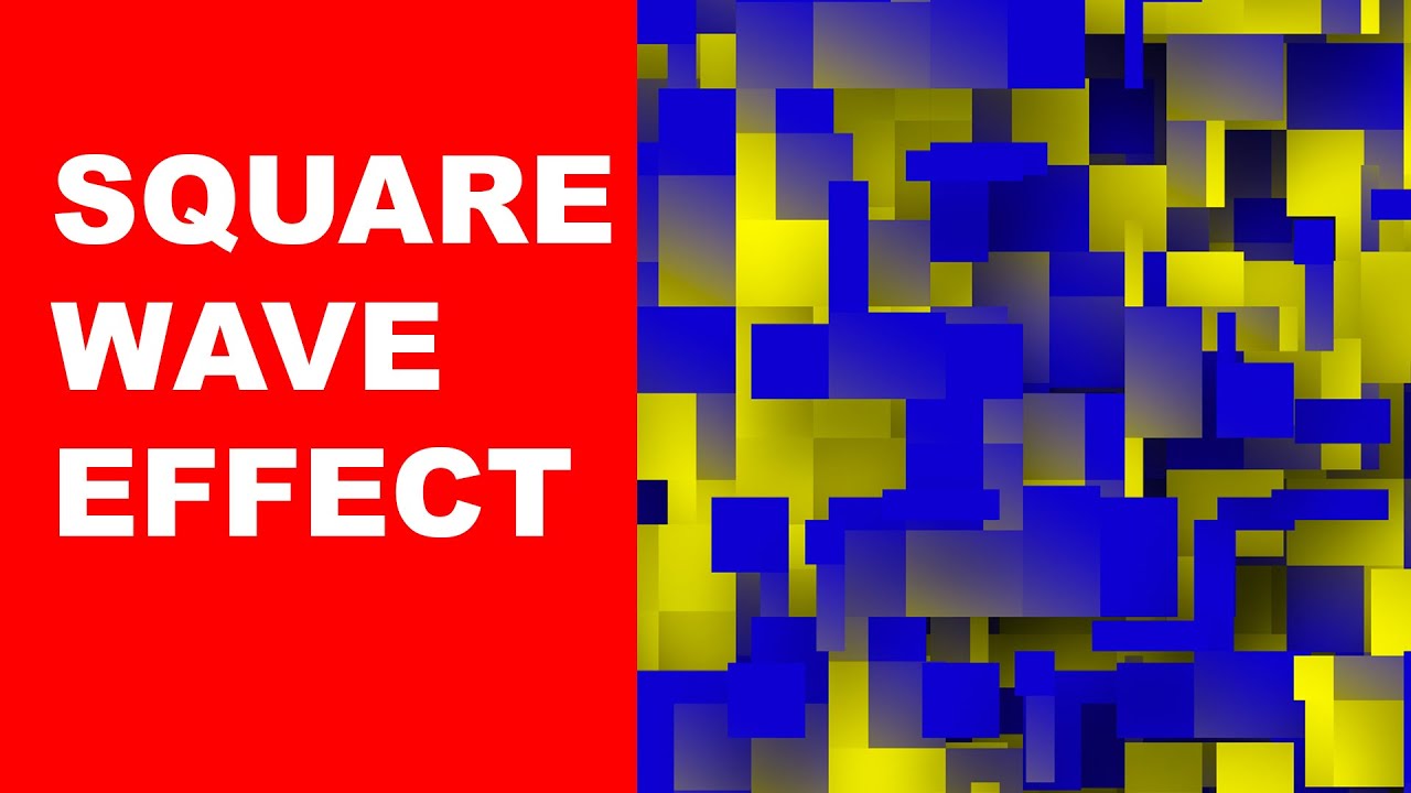 Photoshop Square Wave Filter Tutorial - YouTube