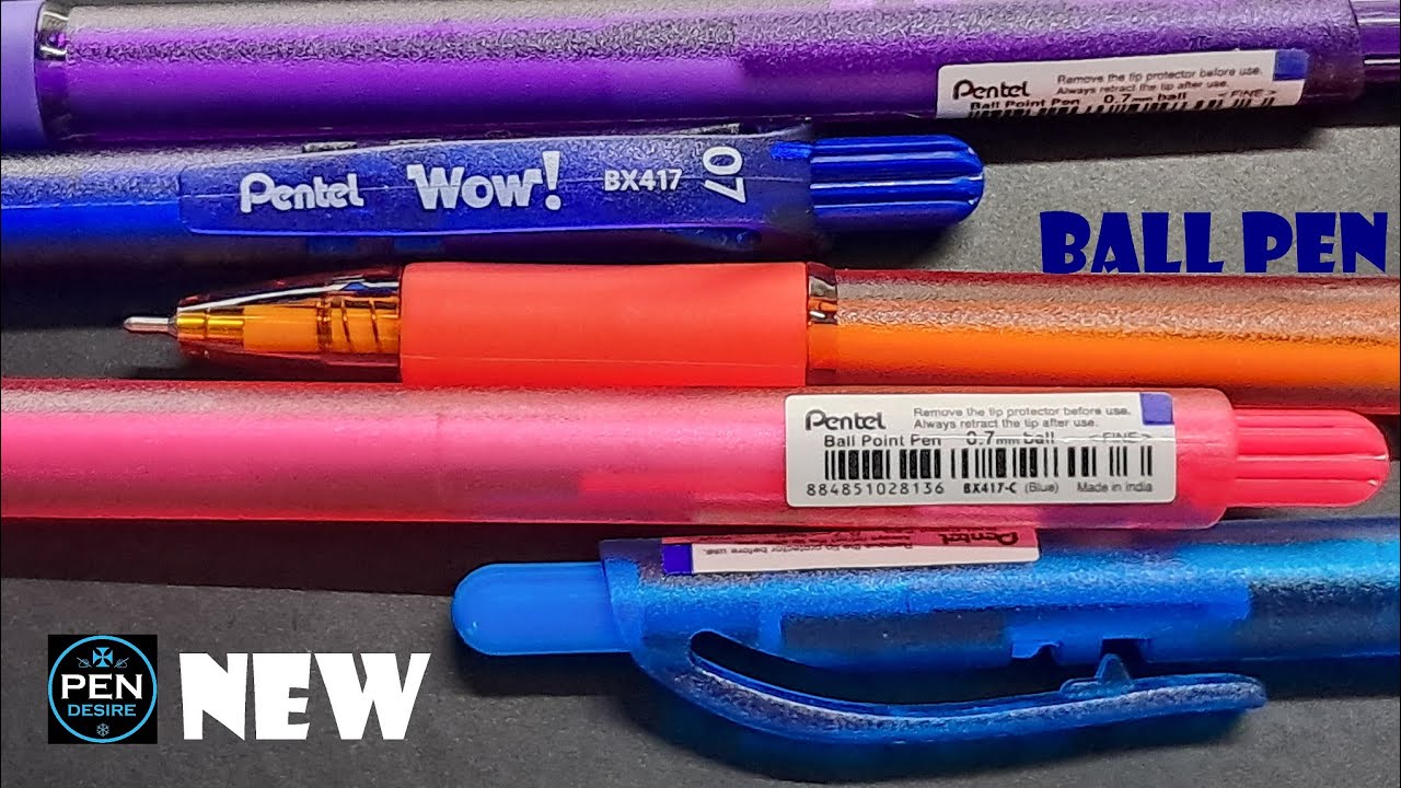 Pentel Wow BX417 Ball Pen RT an INR 10 Pen - 794 - YouTube