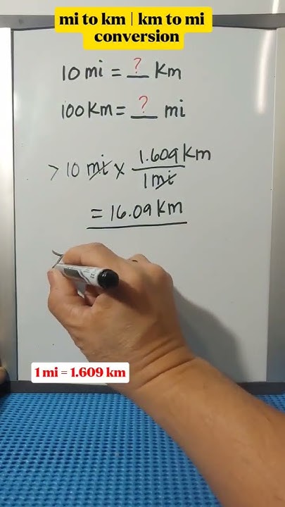 how to convert mile to kilometer | kilometer to mile #mi #km - YouTube