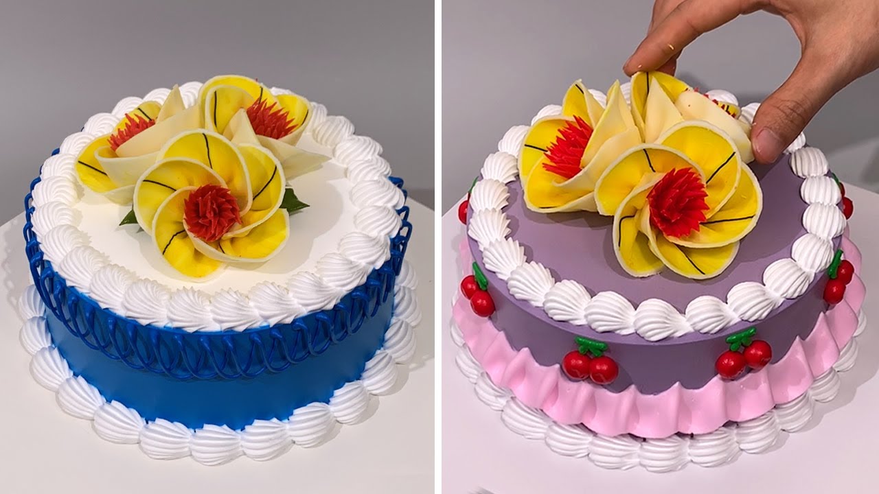 Best Delicious Colorful Cake Decorating Tutorials | Most Satisfying ...
