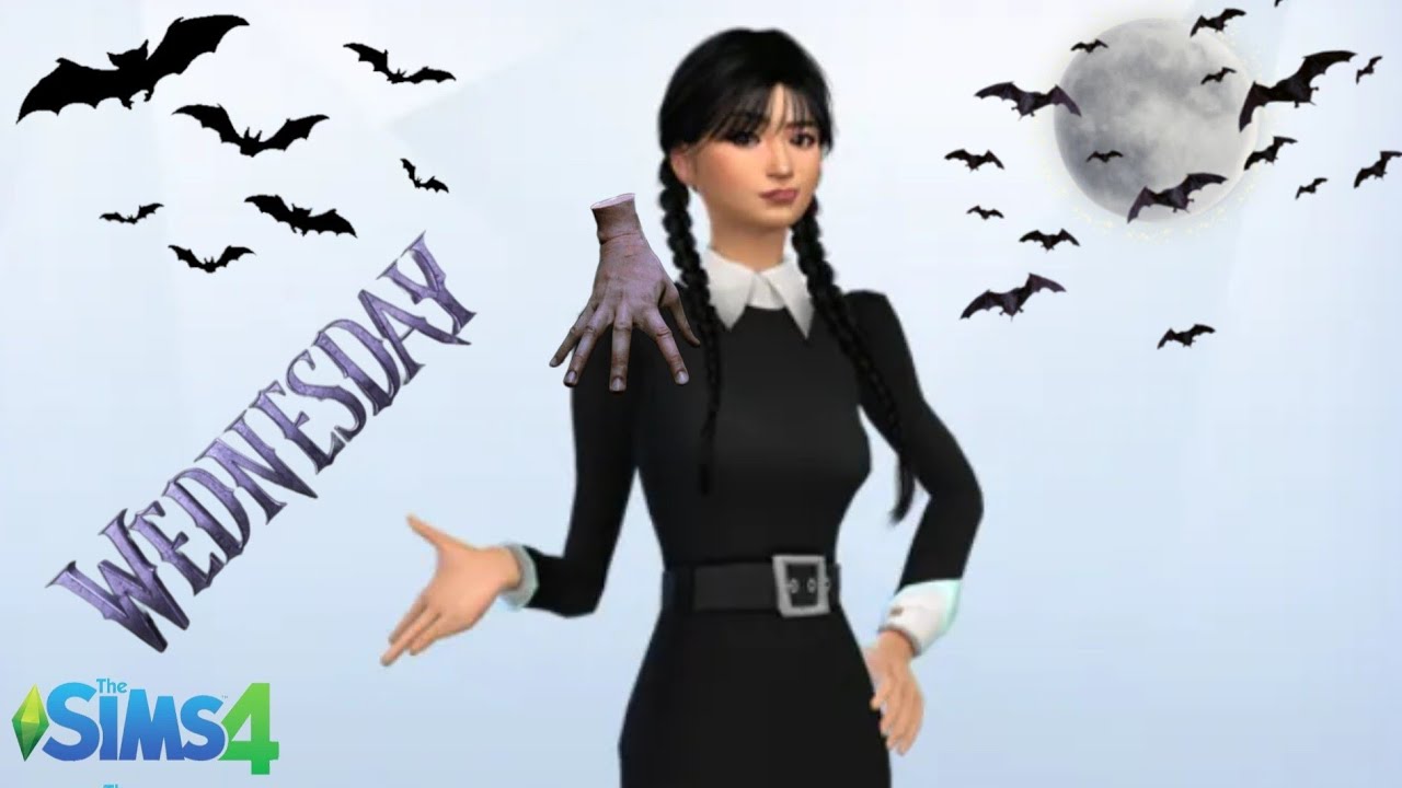 WEDNESDAY ADDAMS W THE SIMS 4 - YouTube