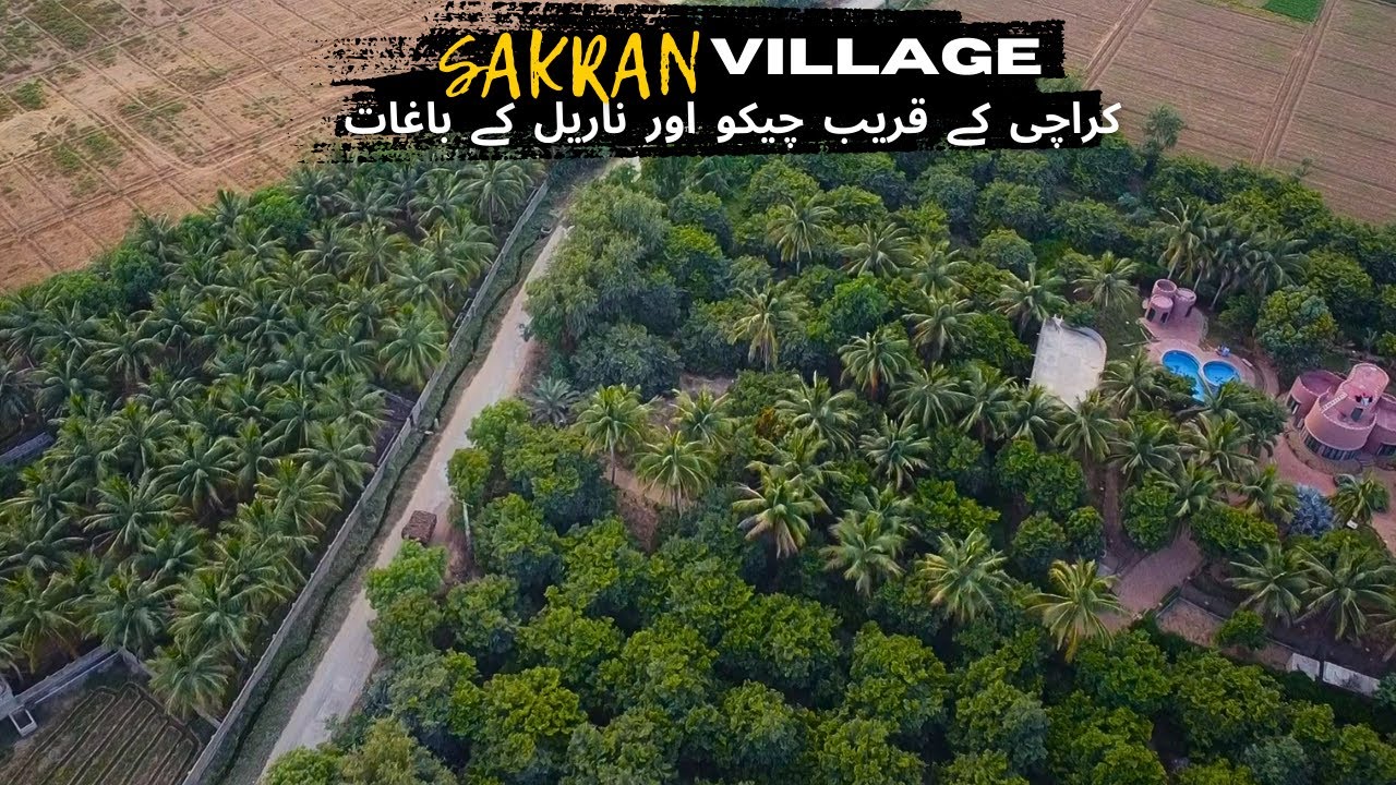 🚗 Khubsurat Sakran Balochistan | کراچی کے قریب چیکو اور ناریل کے باغات ...