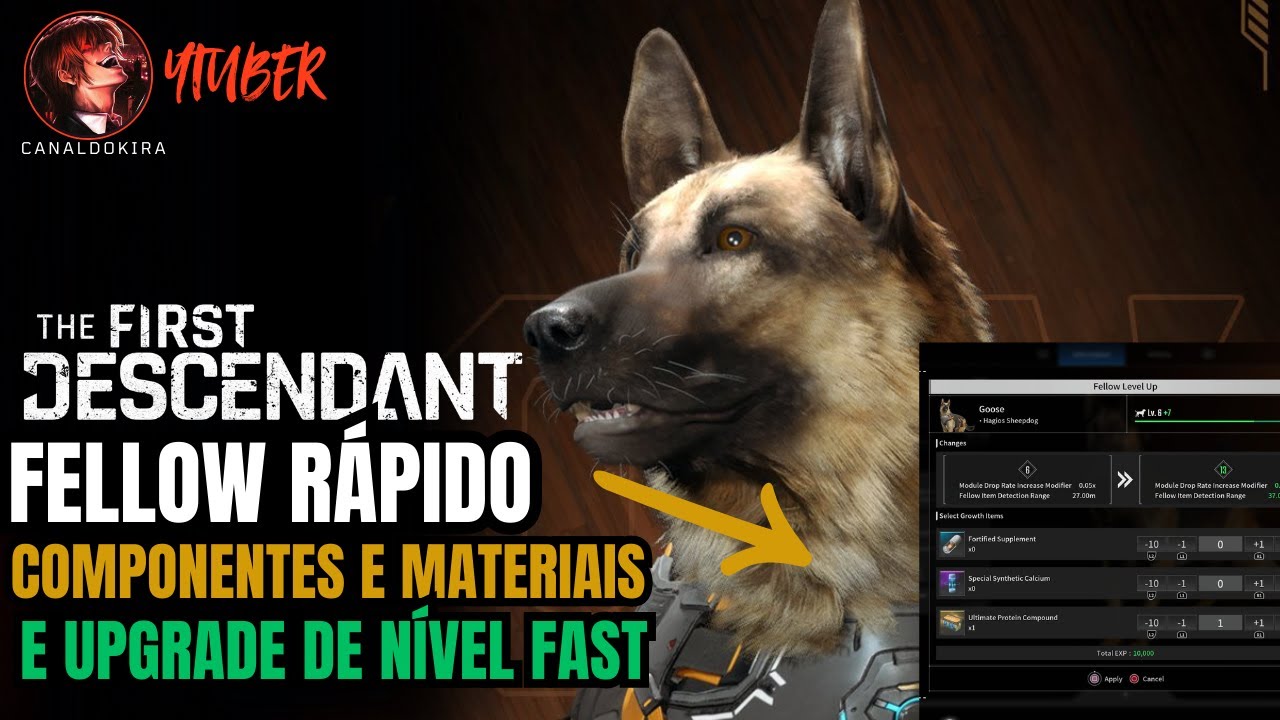 THE FIRST DESCENDANT FELLOW RÁPIDO COMPONENTES E MATERIAIS E UPGRADE DE ...