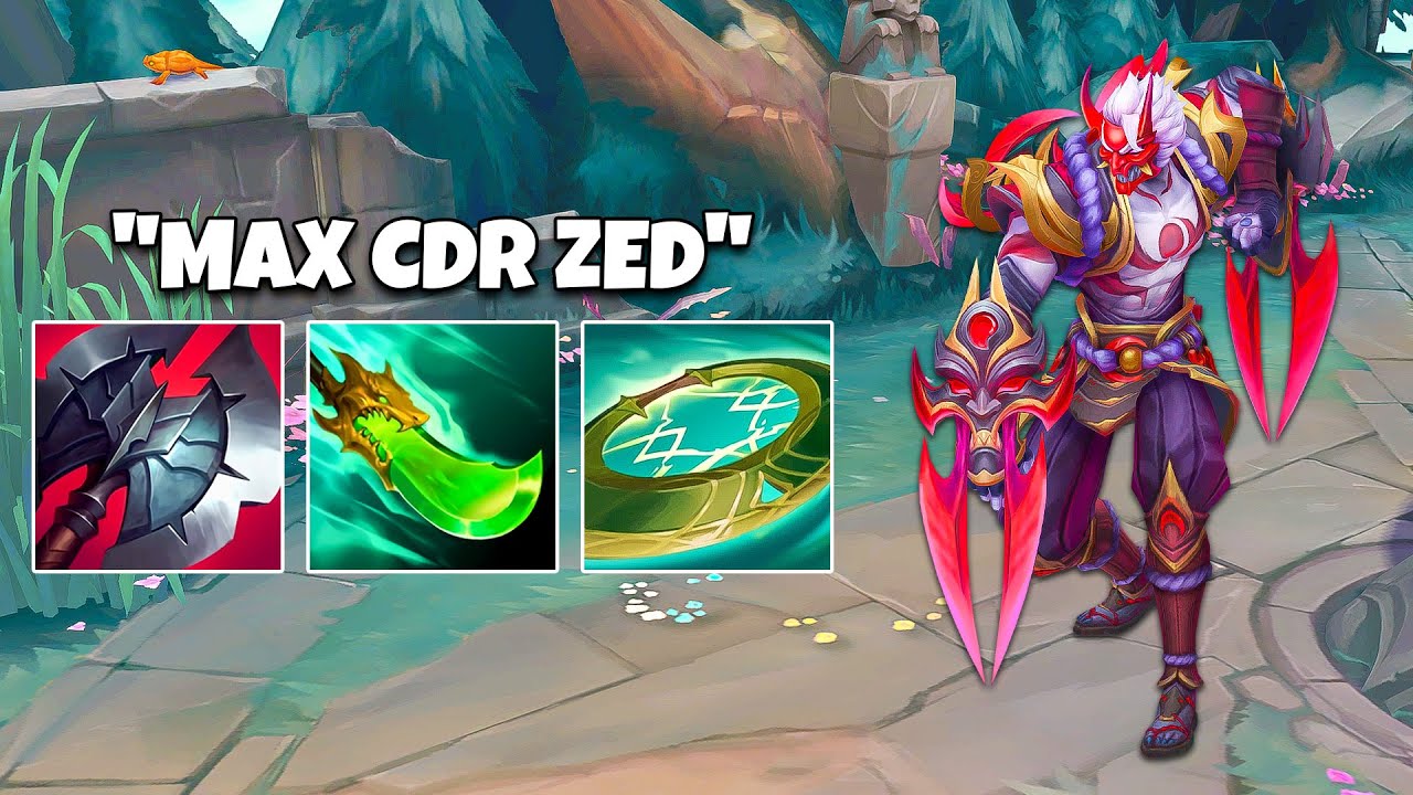 MAX ABILITY HASTE ZED (50% CDR) - YouTube