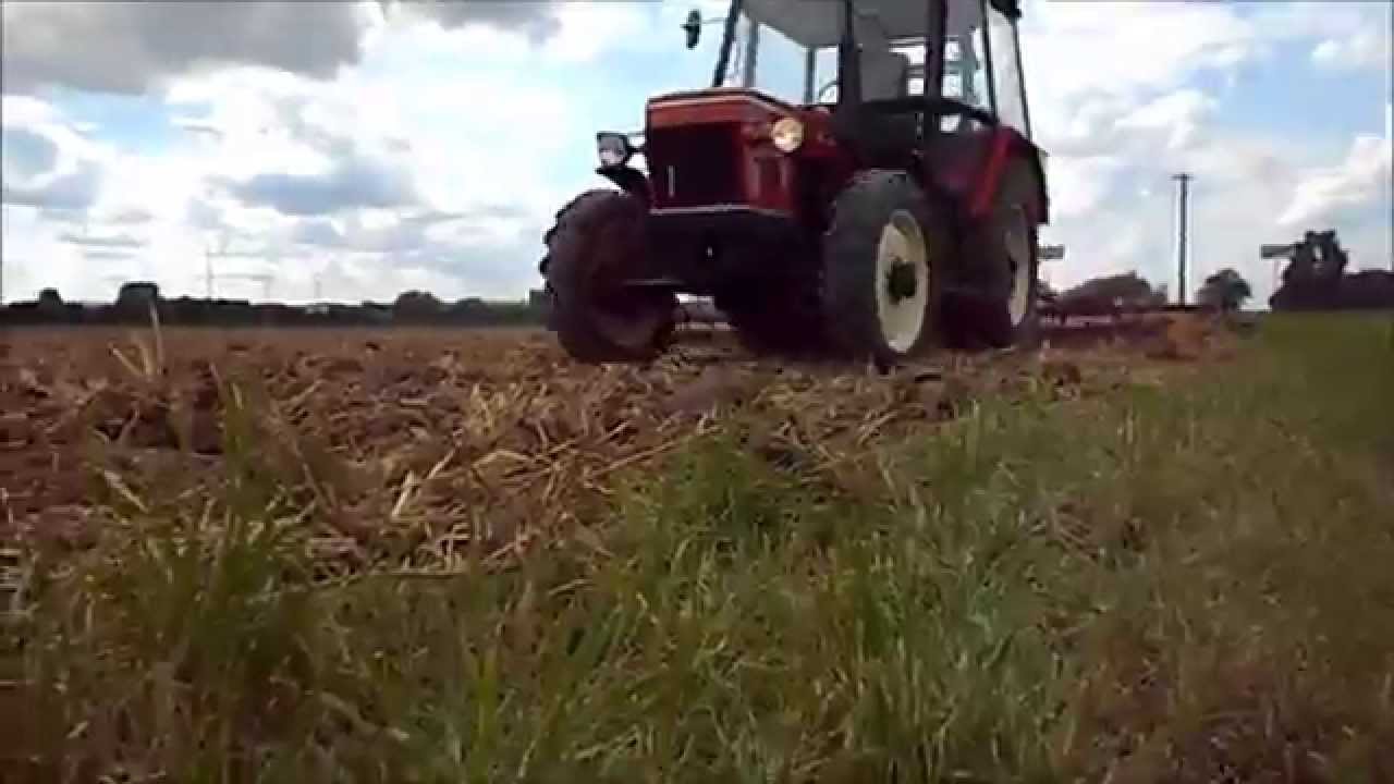ZETOR 6745 vláčení - YouTube