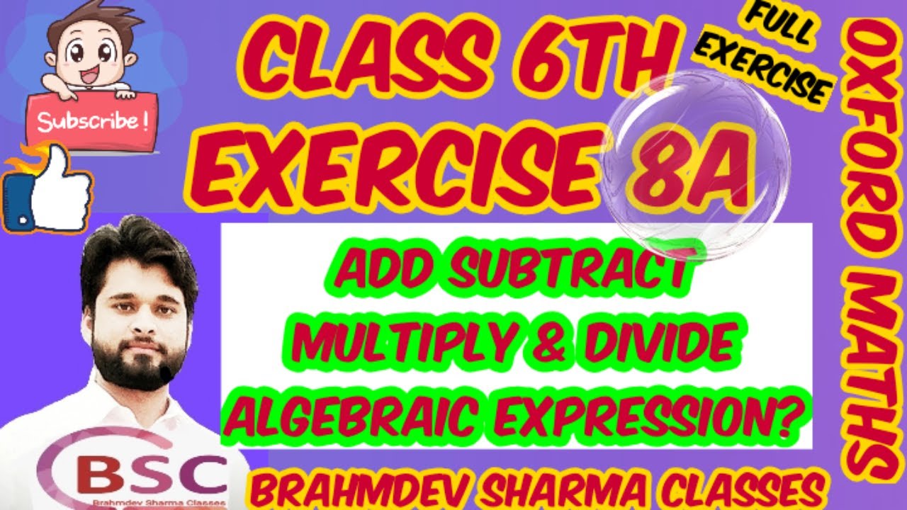 class 6 exercise 8A| algebra | introduction to algebra| Oxford maths ...