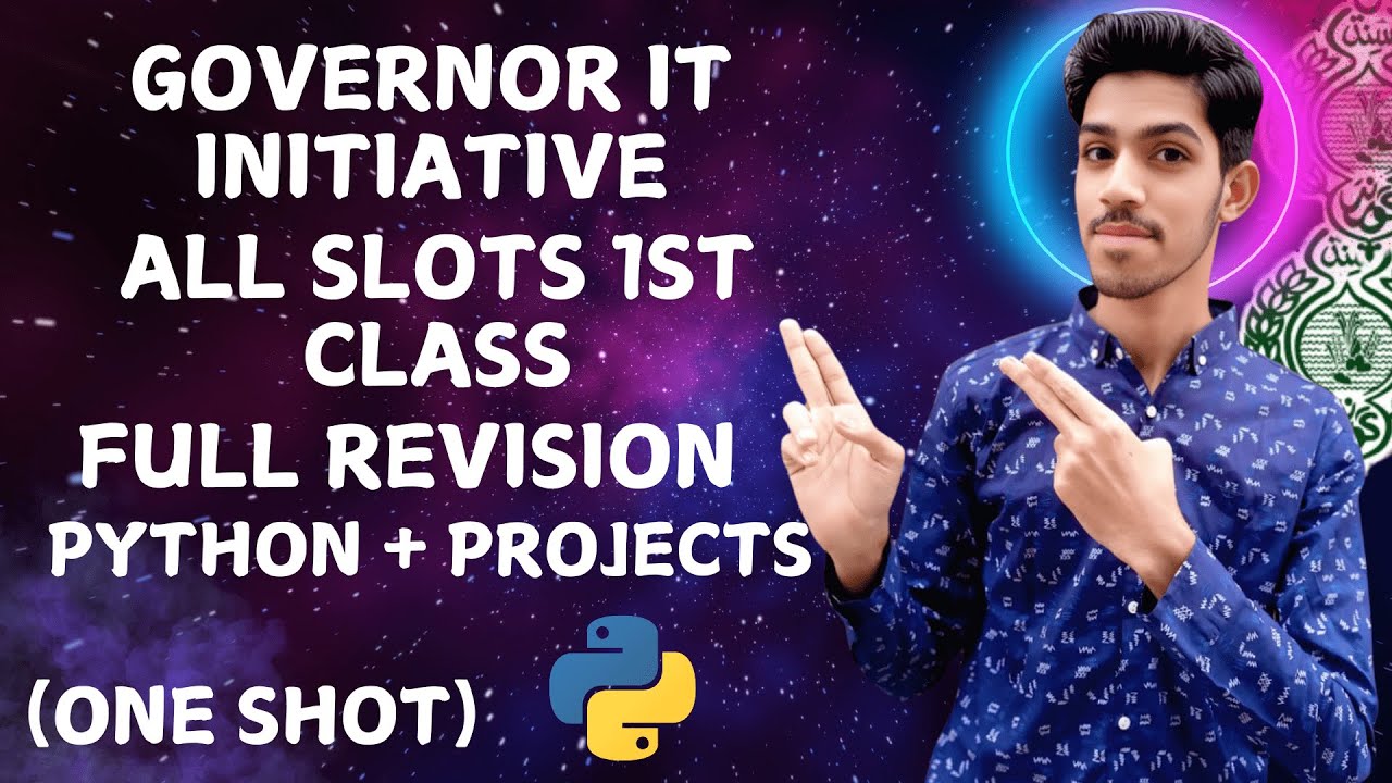 Governor IT Initiative | All Slots 1st Class Full Revision - YouTube