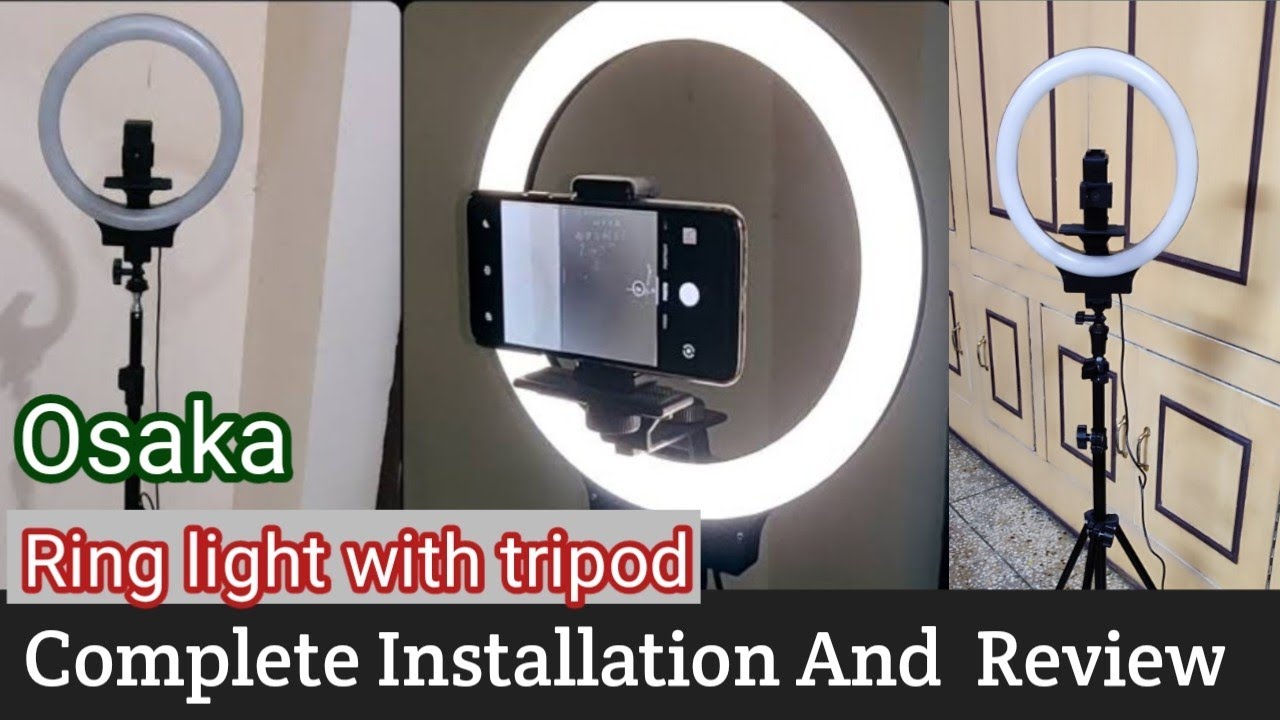 Osaka Ring light 10" And 7 ft tripod stand Unboxing And Full review # ...