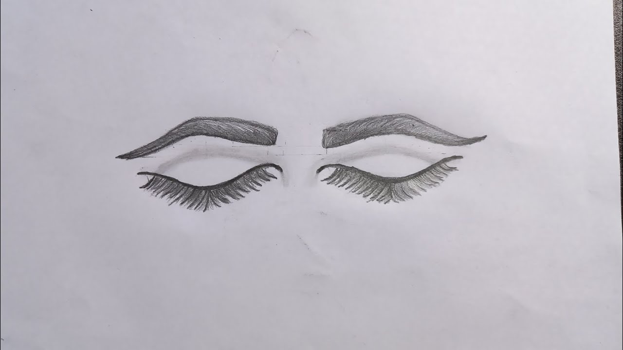 Very easy eyes drawing step by step |Simple eyes drawing technique|#art ...