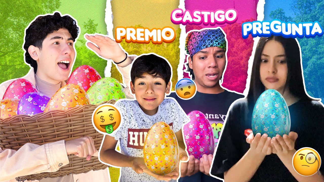 Buscando HUEVOS de pascua con RETOS😭, PREMIOS🌈 Y PREGUNTAS🔥 | Leo Study ...