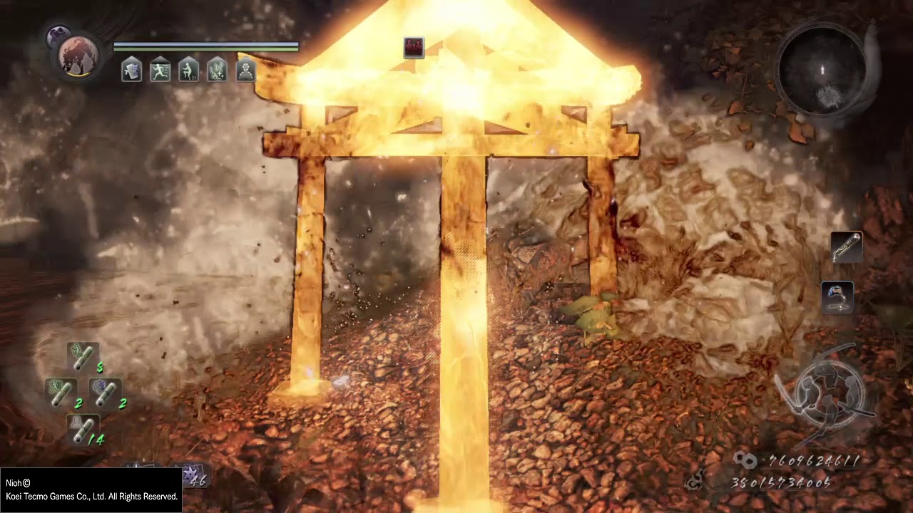 Nioh Strong Attack Damge LW build op 1.20 - YouTube