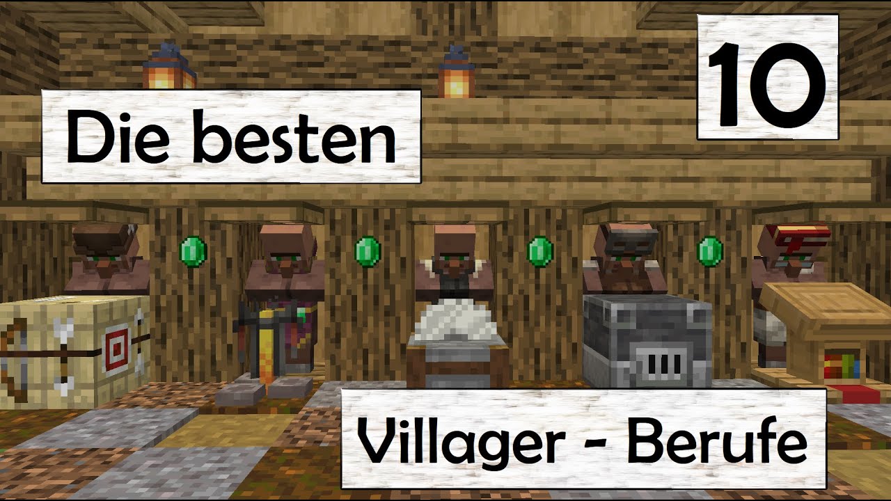 Die besten Villager - Berufe in Minecraft! Minecraft für Starter #10 ...