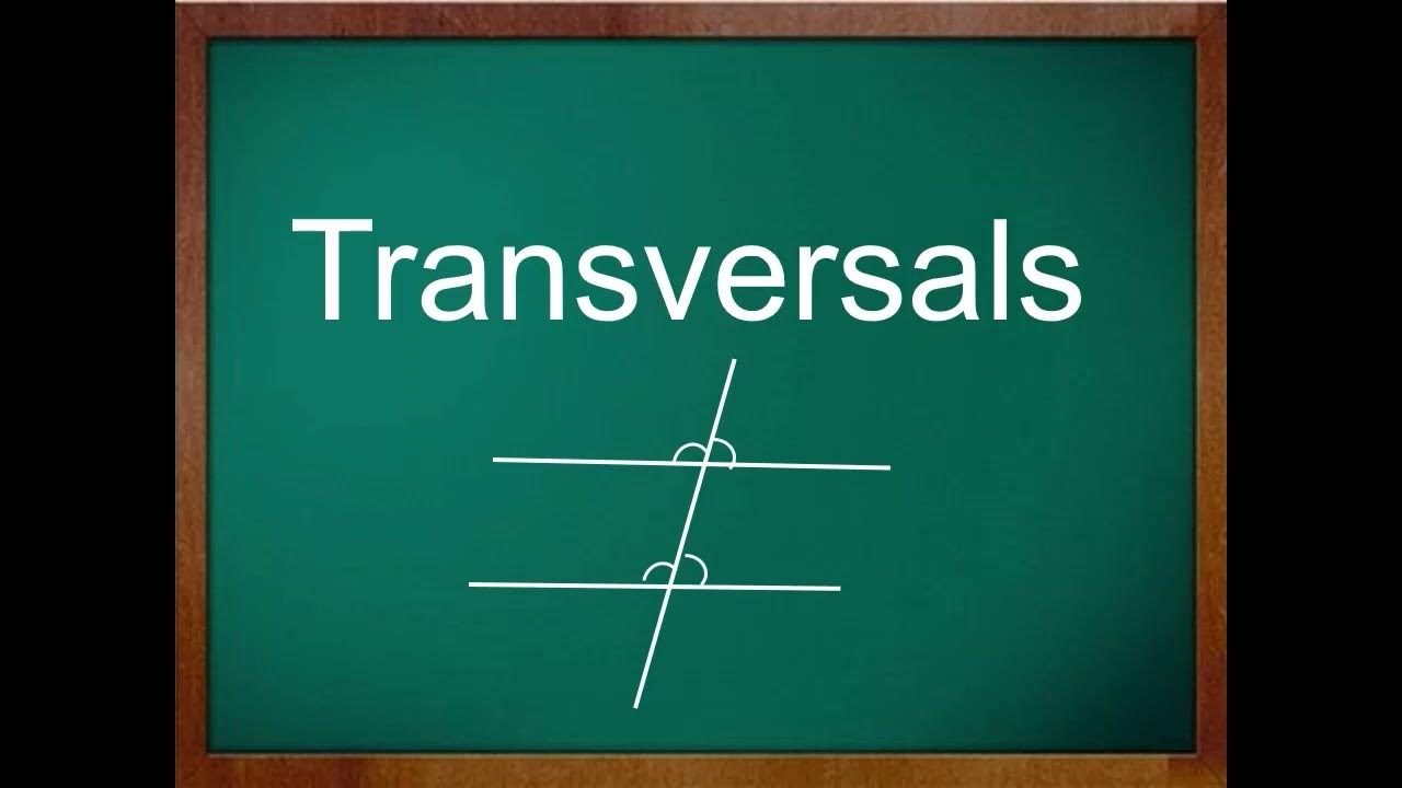 Lines and Angles - Transversals - YouTube