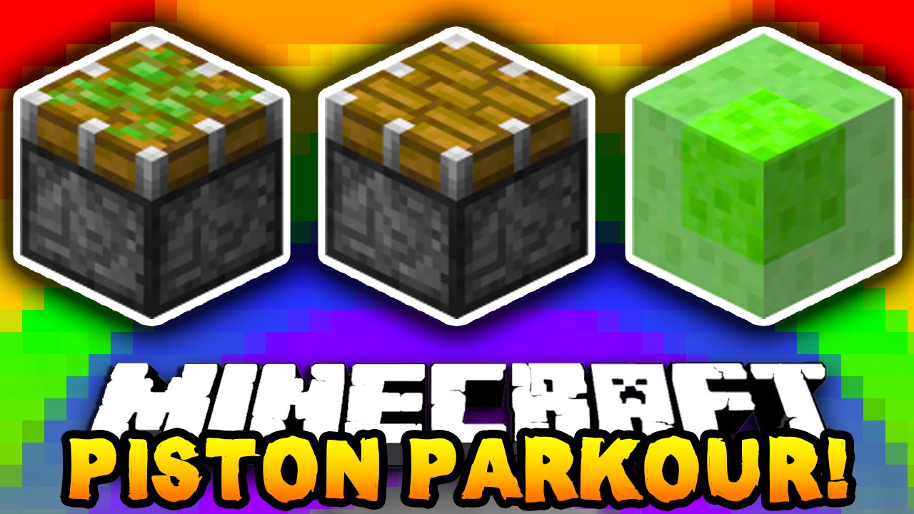 Minecraft PISTON SLIME PARKOUR! w/ PrestonPlayz & PeteZahHutt - YouTube