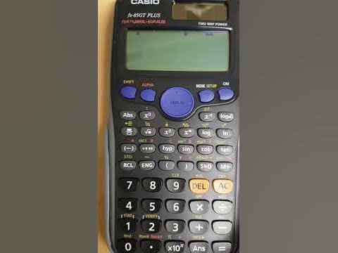 Square root button on a Casio scientific calculator - YouTube