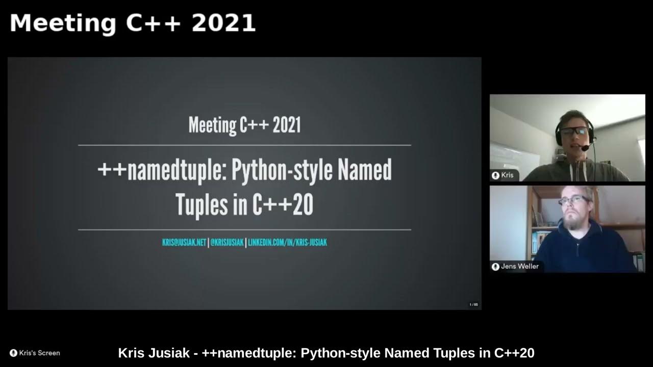 Namedtuple Python Style Named Tuples In C20 Kris Jusiak Meeting C 2021 Youtube