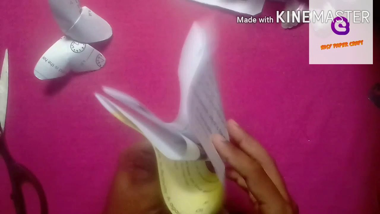 How to make a paper battar fly.at home 😍😍. বাসায় বসে কিভাবে কাগজের ...