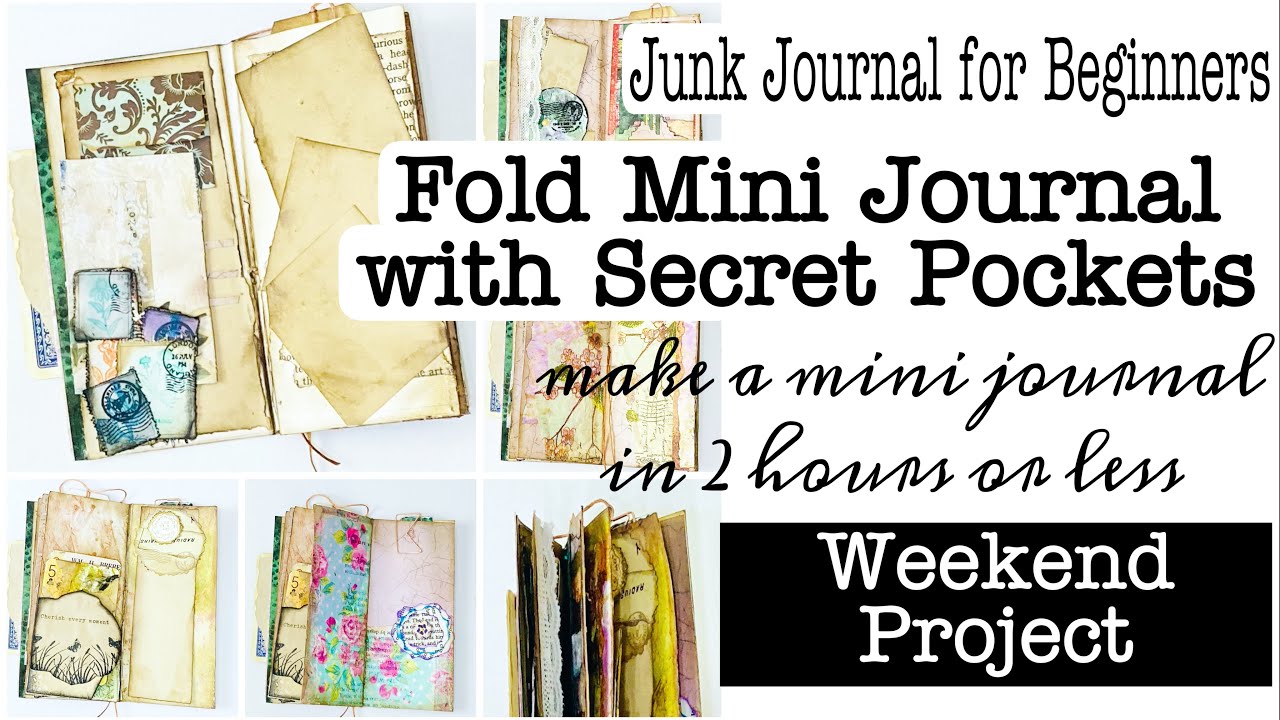How to Make a Fold Mini Journal in Under 2 Hours. Beginners Tutorial ...