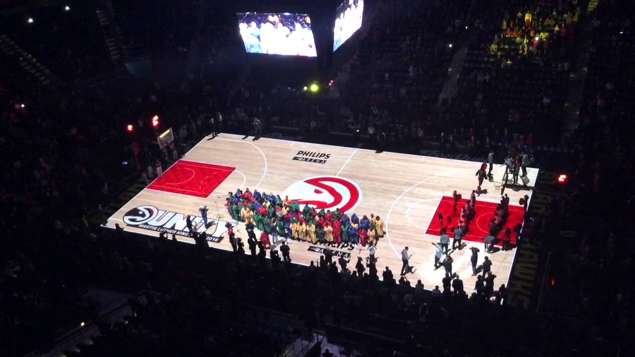 Atlanta Hawks Intros MLK day 1.18.16 via Hawksbeat - YouTube