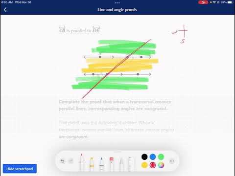 Khan Academy Tutorial: line and angle proofs - YouTube