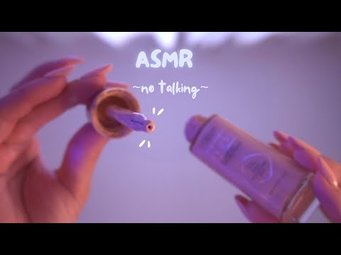 ASMR ~ No Talking ~ Makeup On Your Face (Layered Sounds)