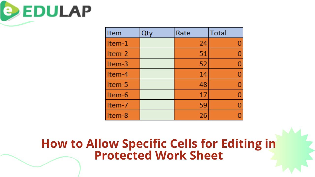 How To Allow Edit Range For Protect Sheet In Microsoft Excel YouTube How To Allow Edit Range For Protect Sheet In Microsoft Excel YouTube