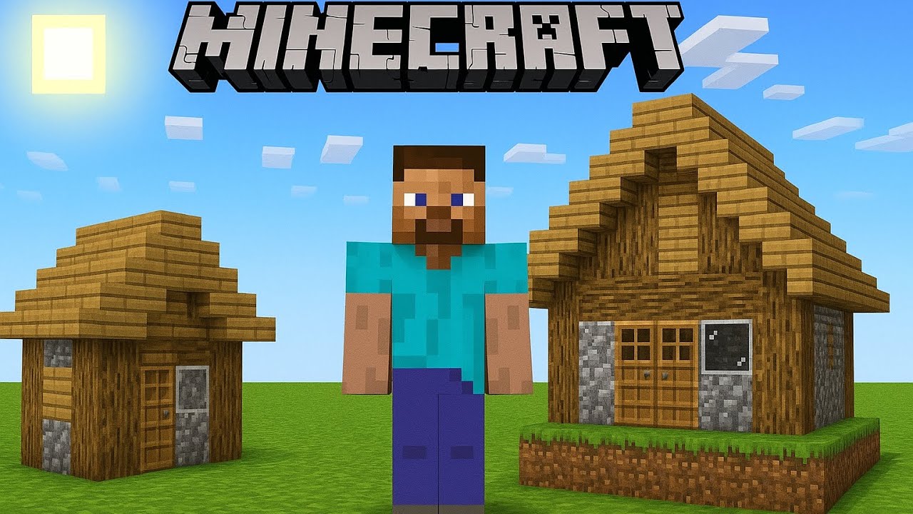 Surviving 48 hours in smallest house (Minecraft)! - YouTube