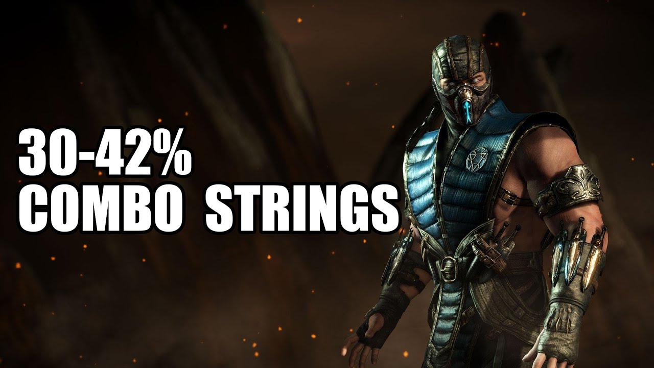 [MKX] Mortal Kombat X - Cryomancer Sub-Zero Combo Strings 30-42% - YouTube
