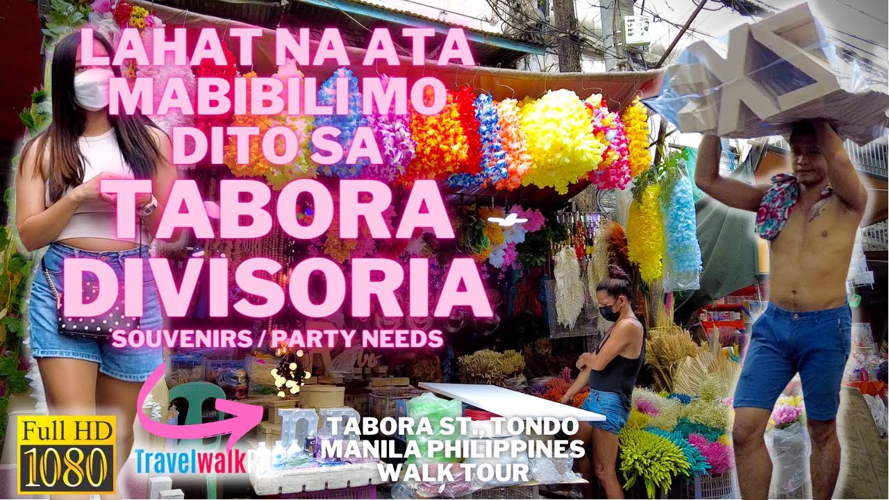 [HD] TABORA STREET DIVISORIA | Tondo Manila | Walk Tour | Philippines ...