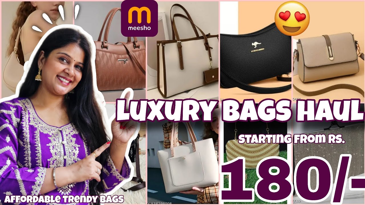 HandBag Haul From Meesho | 70% OFF | College\Office Use| Handbags For ...