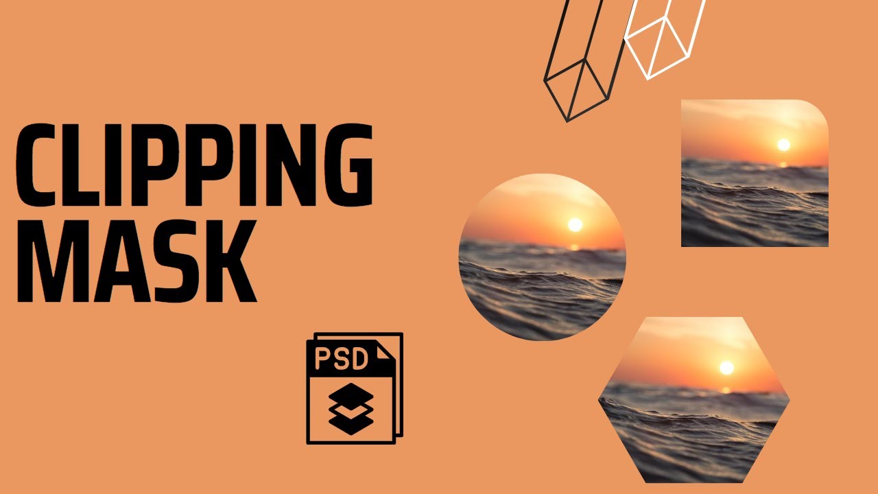 Clipping Mask With Shapes in #photoshop - YouTube
