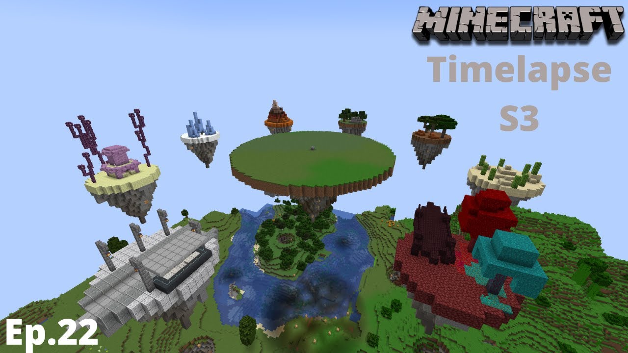 MEGA BASE START - Minecraft Survival Timelapse S3E22 - YouTube