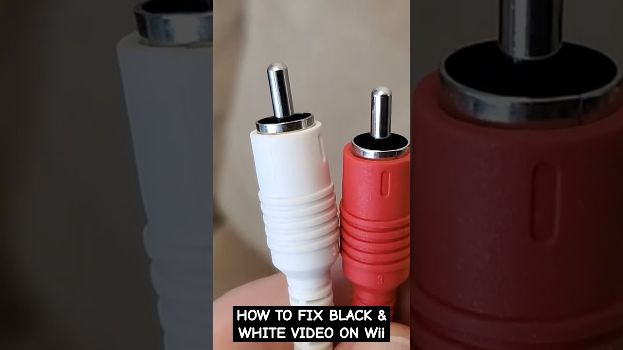 HOW TO FIX Wii BLACK AND WHITE VIDEO wii blackandwhitevideofix nintendo