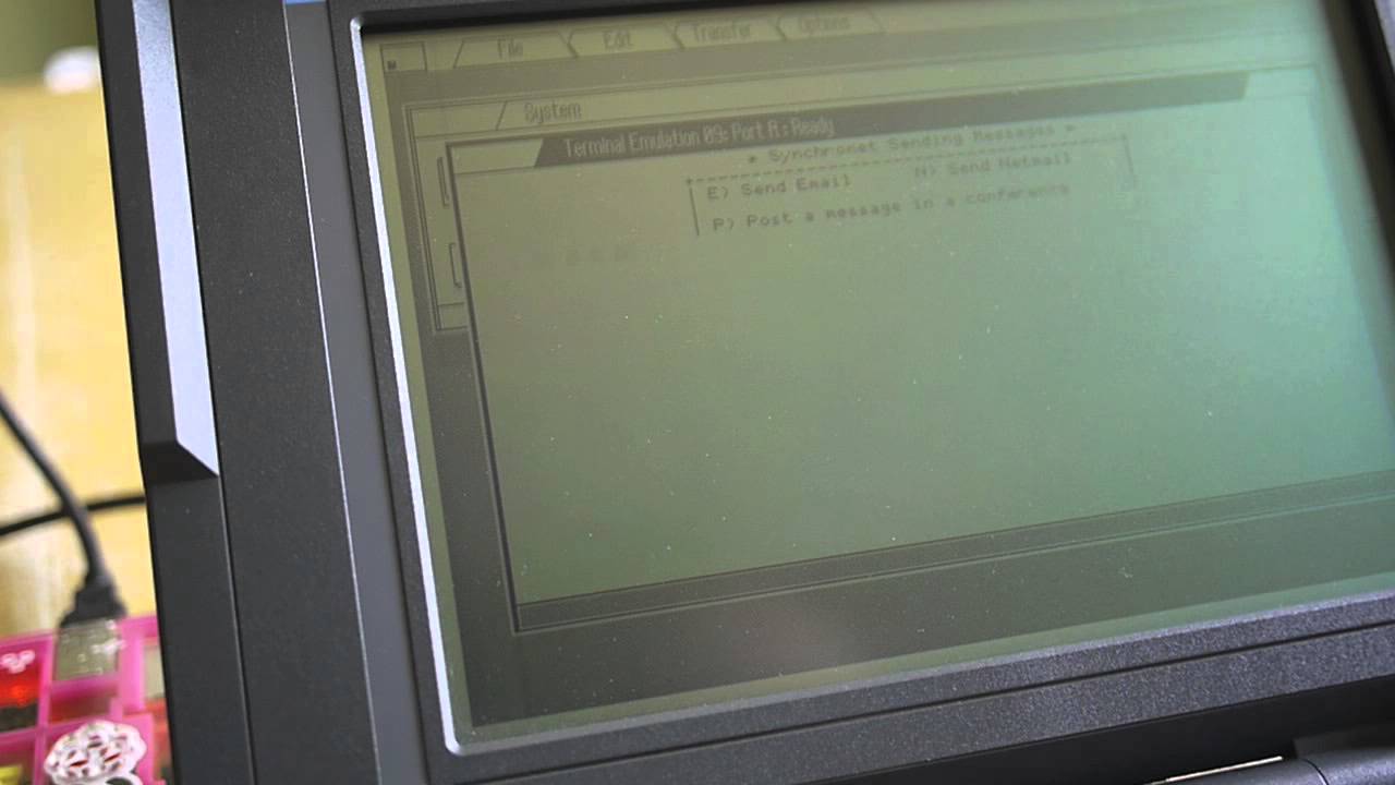 Blogging and Tweeting with a Psion MC400 - YouTube