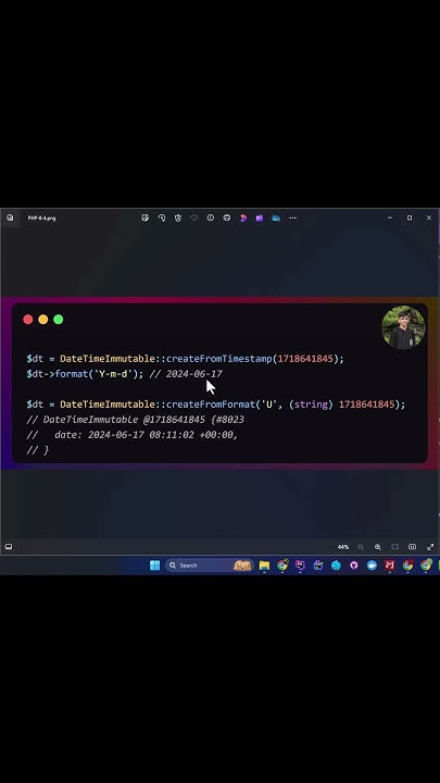 Create Date From Timestamp With New Methods That Coming in PHP 8.4 - YouTube