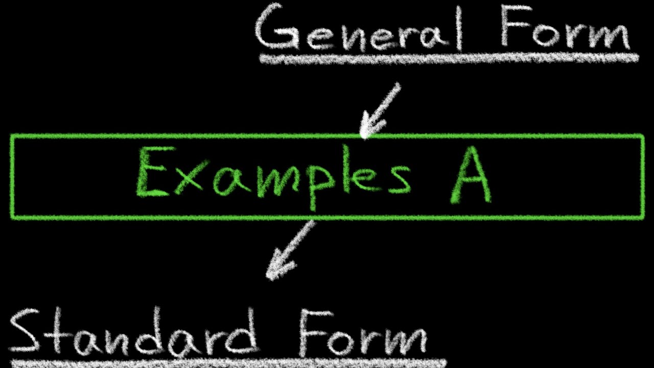 General Form of a Circle to Standard Form, Identify Center and Radius ...