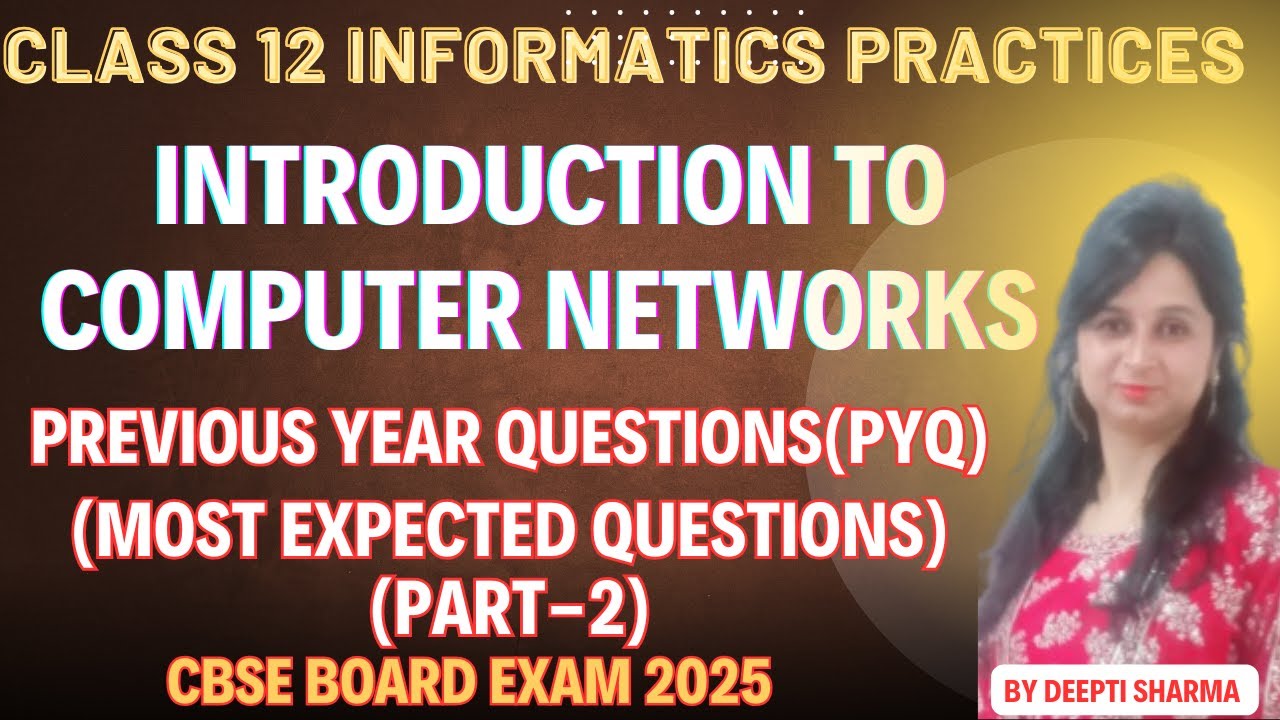Introduction to Computer Networks PYQ | Introduction to Computer ...