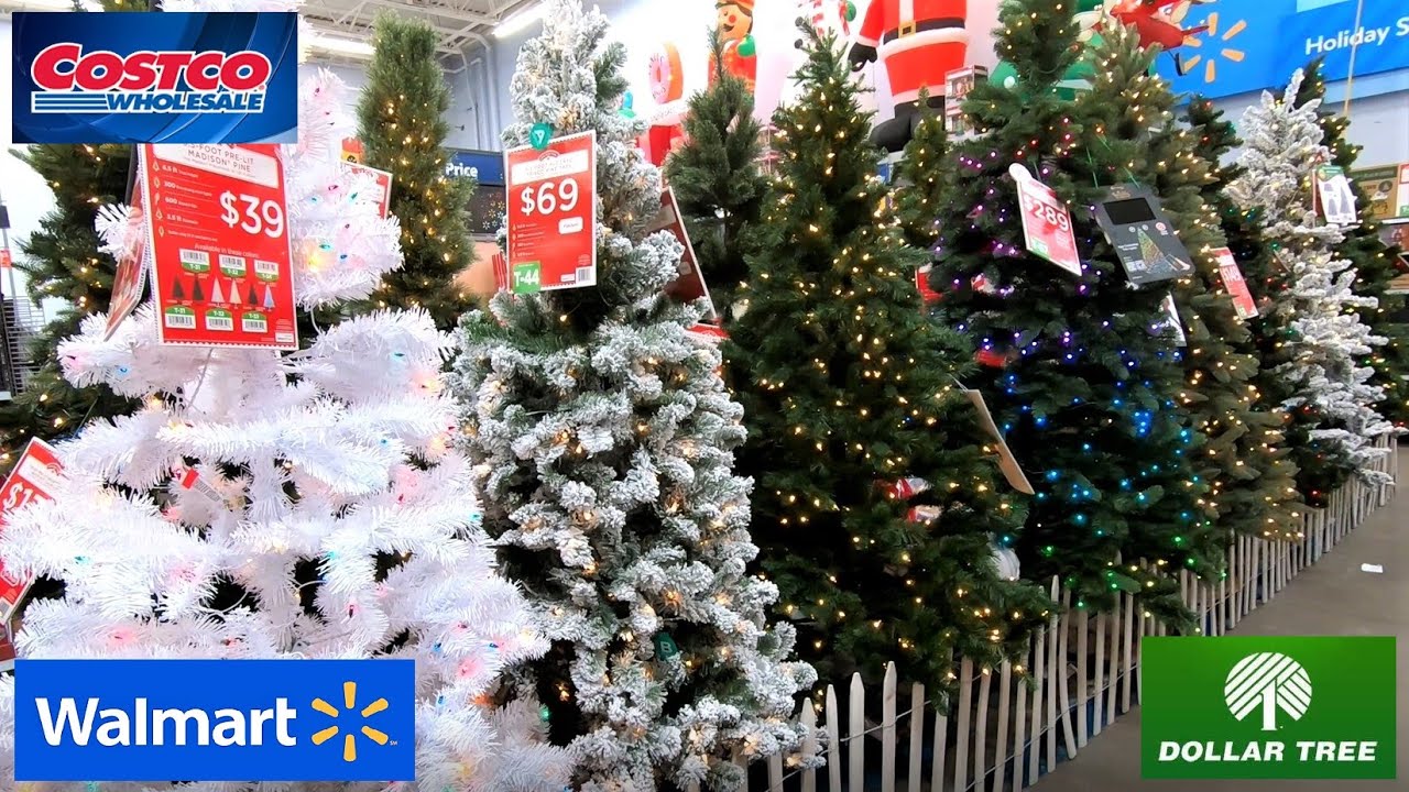 COSTCO WALMART DOLLAR TREE CHRISTMAS DECORATIONS TREES DECOR SHOP WITH ...