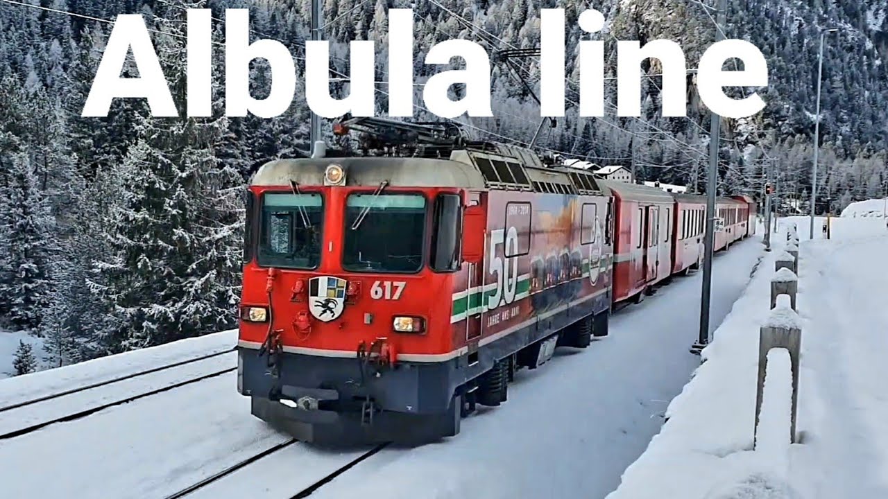 Winterwonderland Albula line | Rhaetian railway between Preda and ...