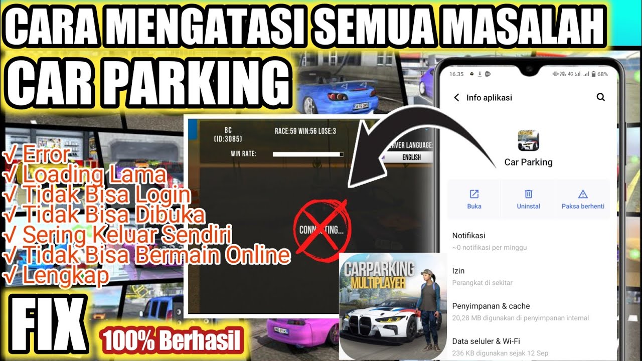 Cara Mengatasi Semua Masalah Pada Aplikasi Car Parking Multiplayer ...