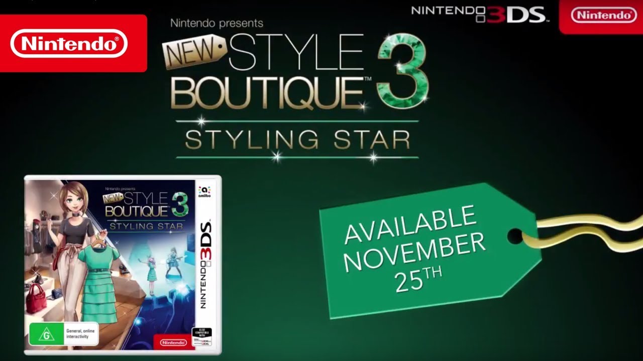 New Style Boutique 3: Styling Star - Intro Trailer (Nintendo 3DS) - YouTube