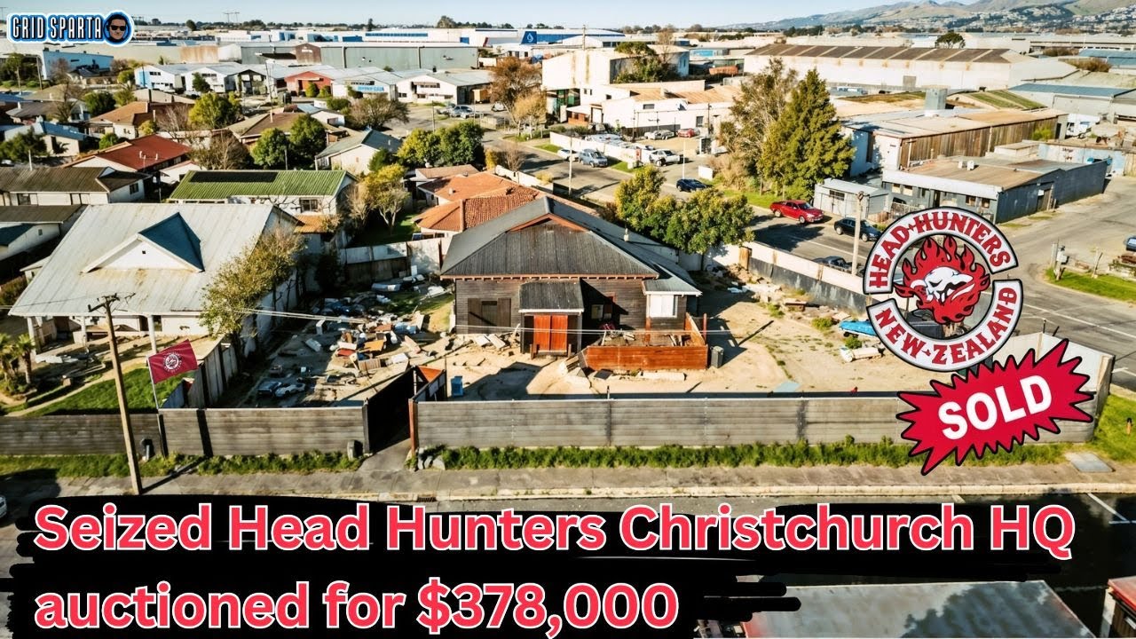 Head Hunters MC HQ in Christchurch now SOLD - YouTube